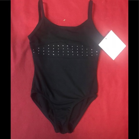 Danskin | Costumes | Danskin Freestyle Leotard Kids Size Xs 45 Black ...